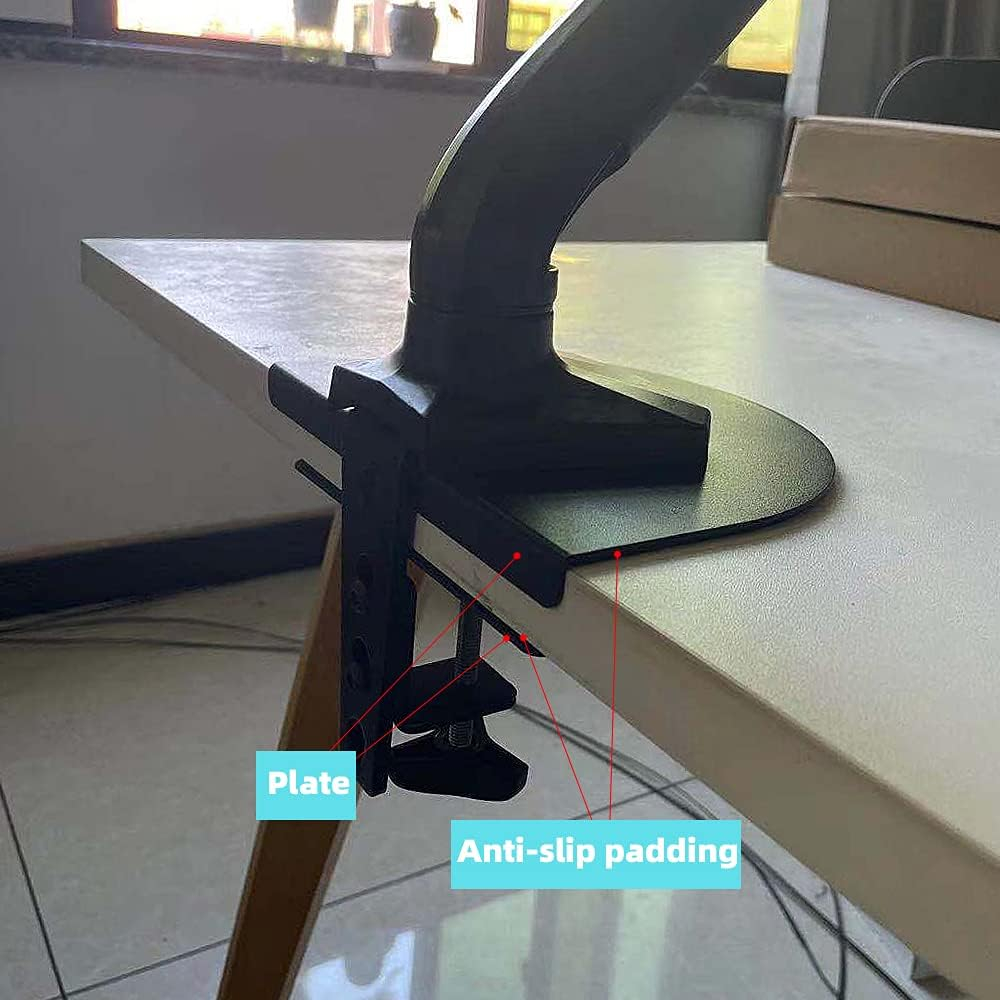 Round Monitor Mount Reinforcement Plate Protects Fragile Table Tops ...