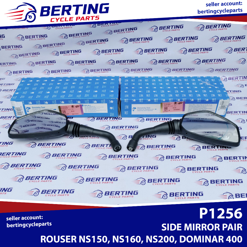 SIDE MIRROR Rouser NS150 NS160 NS200 200NS Dominar 400 Genuine JL231600 ...