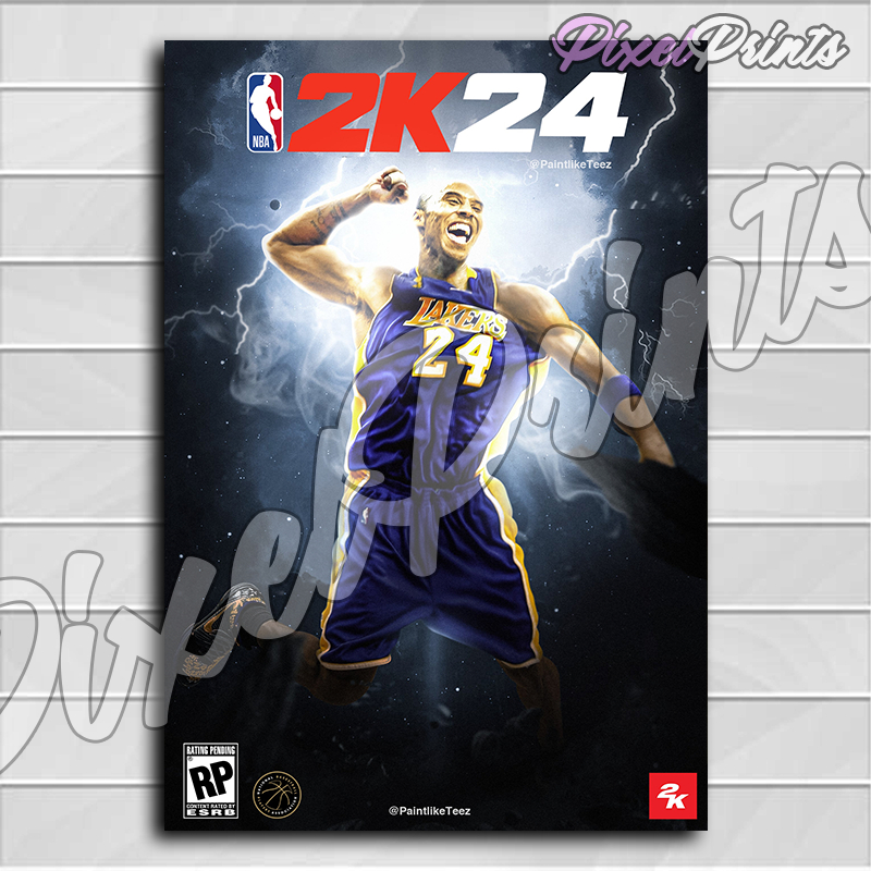 NBA 2K24 Posters Wall Art / Kobe Bryant / Laminated Posters | Shopee ...