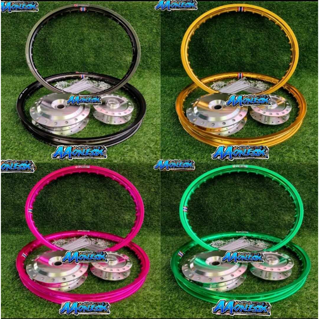 RIM SET FOR HONDA CLICK 125 / CLICK 150 / CLICK V1 / V2 / V3 (rim,hub ...