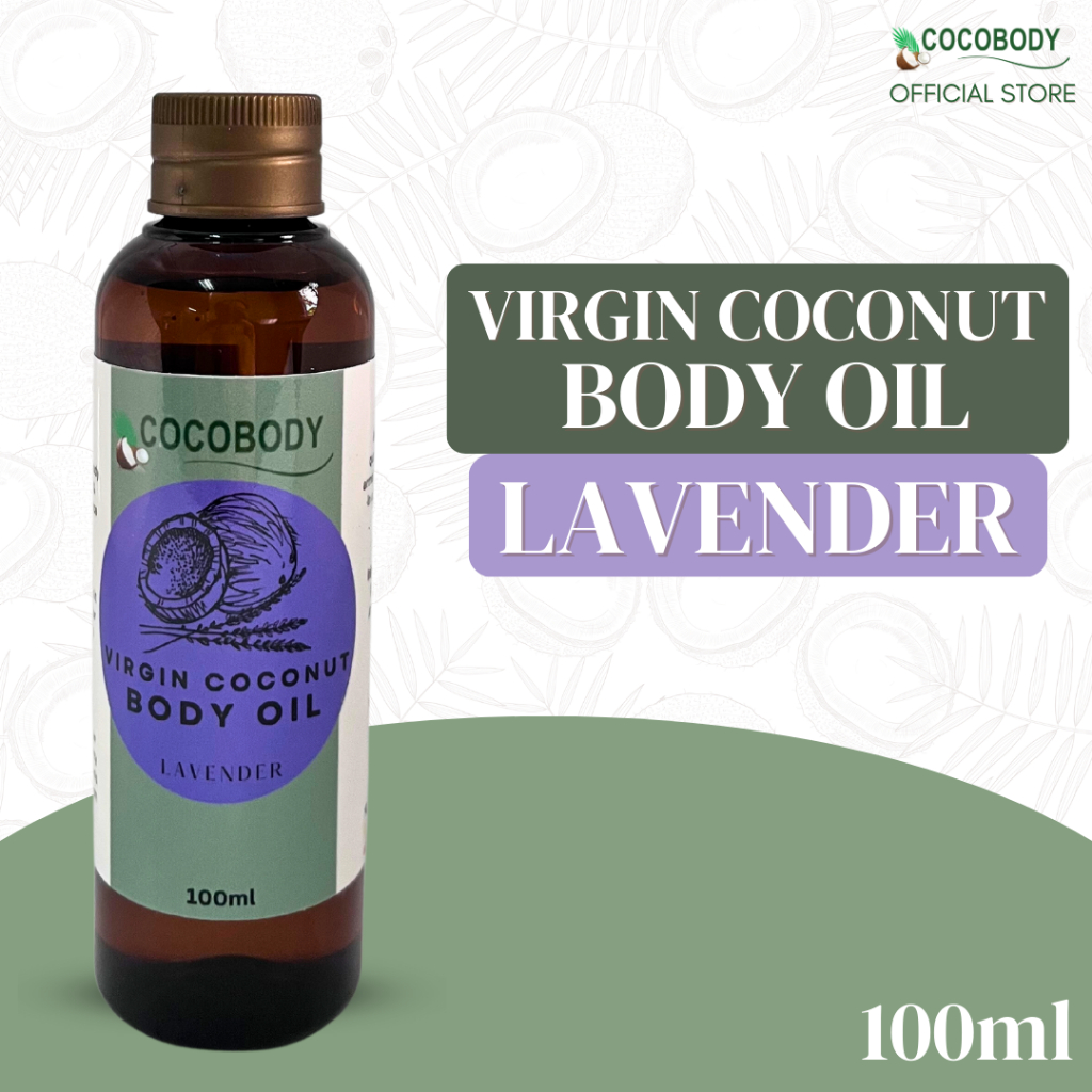 Cocobody, Virgin Coconut Body Oil Lavender 100mL | Shopee Philippines