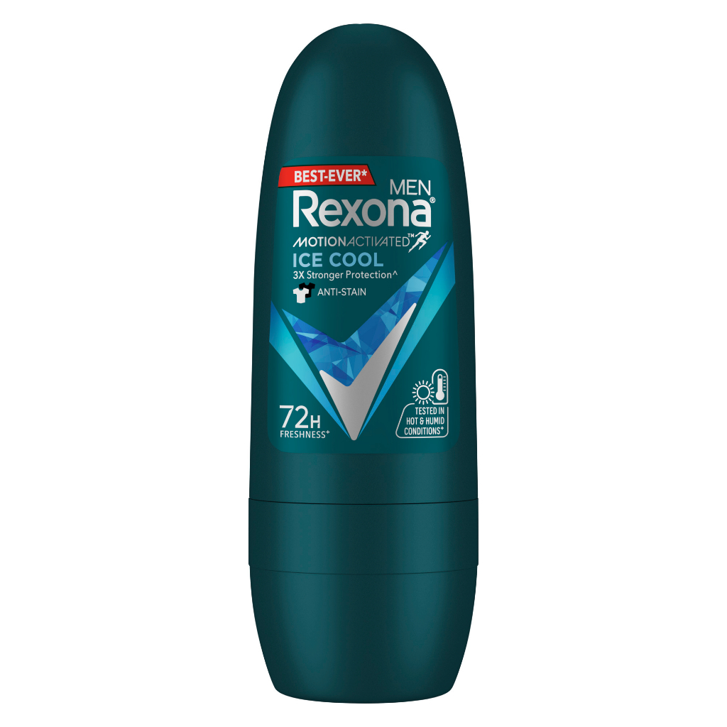 Rexona Men Deodorant Roll-On Ice Cool 25ML | Shopee Philippines
