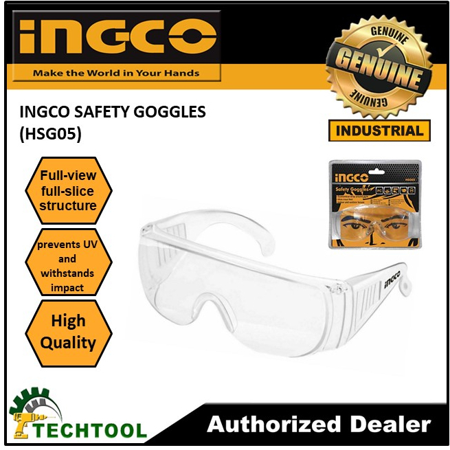 INGCO SAFETY GOGGLES (HSG05) | Shopee Philippines