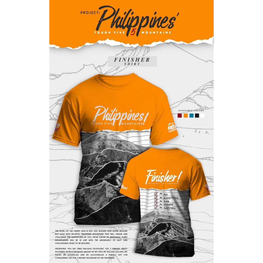 FINISHER PH TOUGH 5 FINISHER FULL SUBLI JERSEY | Shopee Philippines