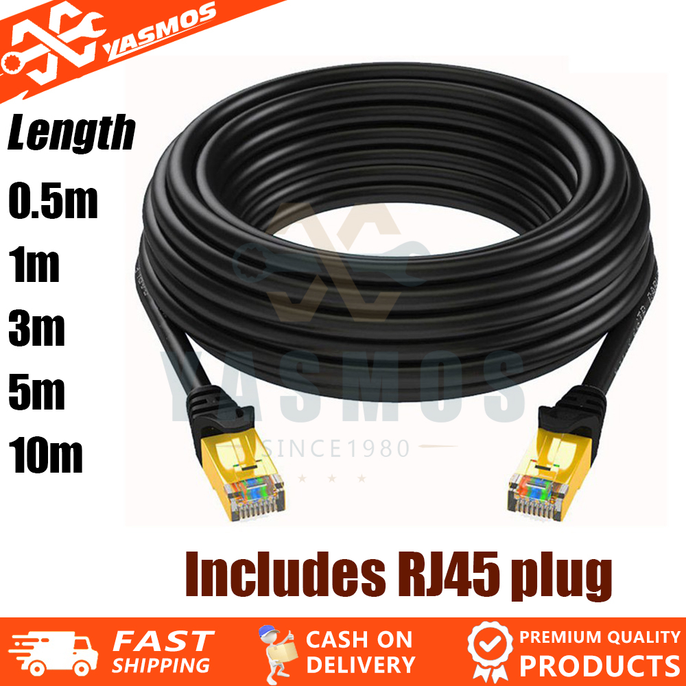 0.5M to 10M Lan Cable Cat6 RJ45 Ethernet Cable Gold Plated Connector ...