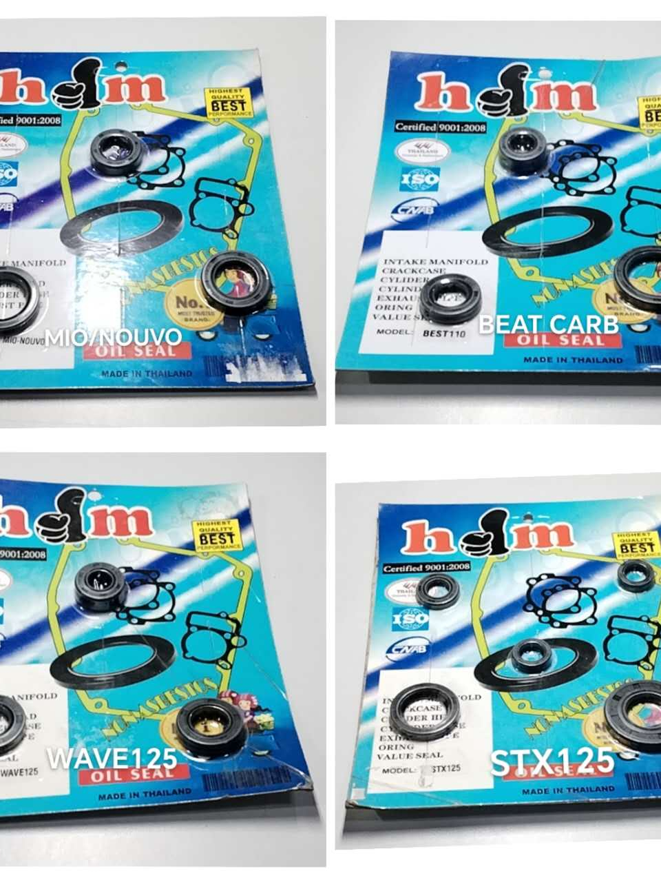 [JMC] MOTORCYCLE OIL SEAL FOR MIO/NOUVO/STX125/WAVE125/BEAT CARB ...