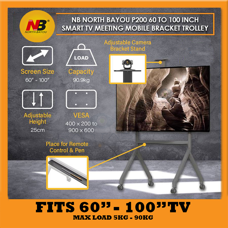 ORIGINAL NB NORTH BAYOU P200 60 TO 100 INCH with load capacity of 91 ...