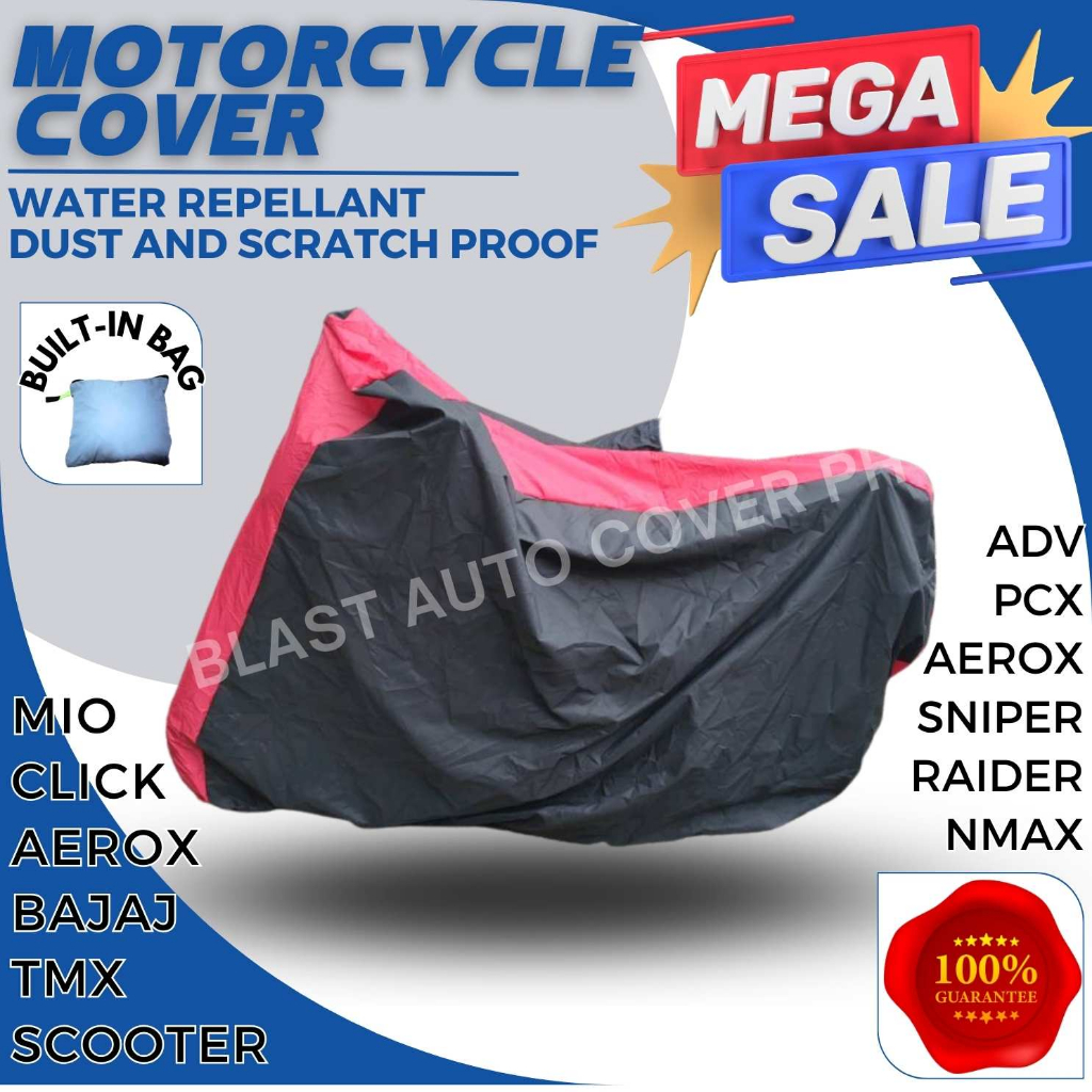 MOTOR COVER FOR MIO CLICK AEROX BAJAJ TMX SCOOTER RAIDER SNIPER ADV ...