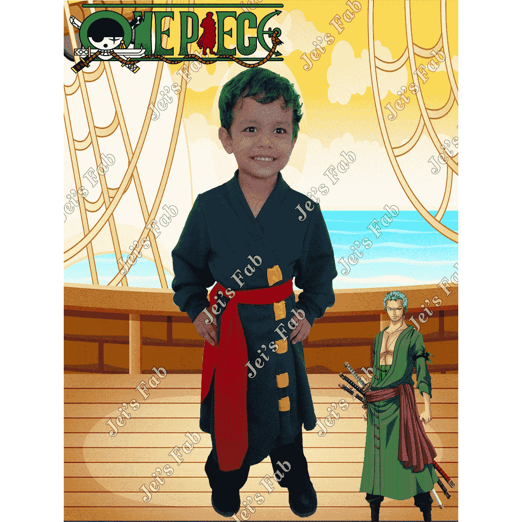 Zoro Roronoa Costume For Kids Lola Nely's Costume Collection 2A 16