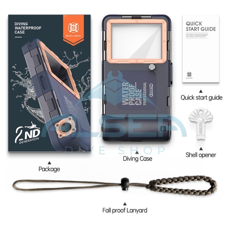 SHELLBOX Underwater Phone Case 15m 2nd Generation (New Upgrade ...
