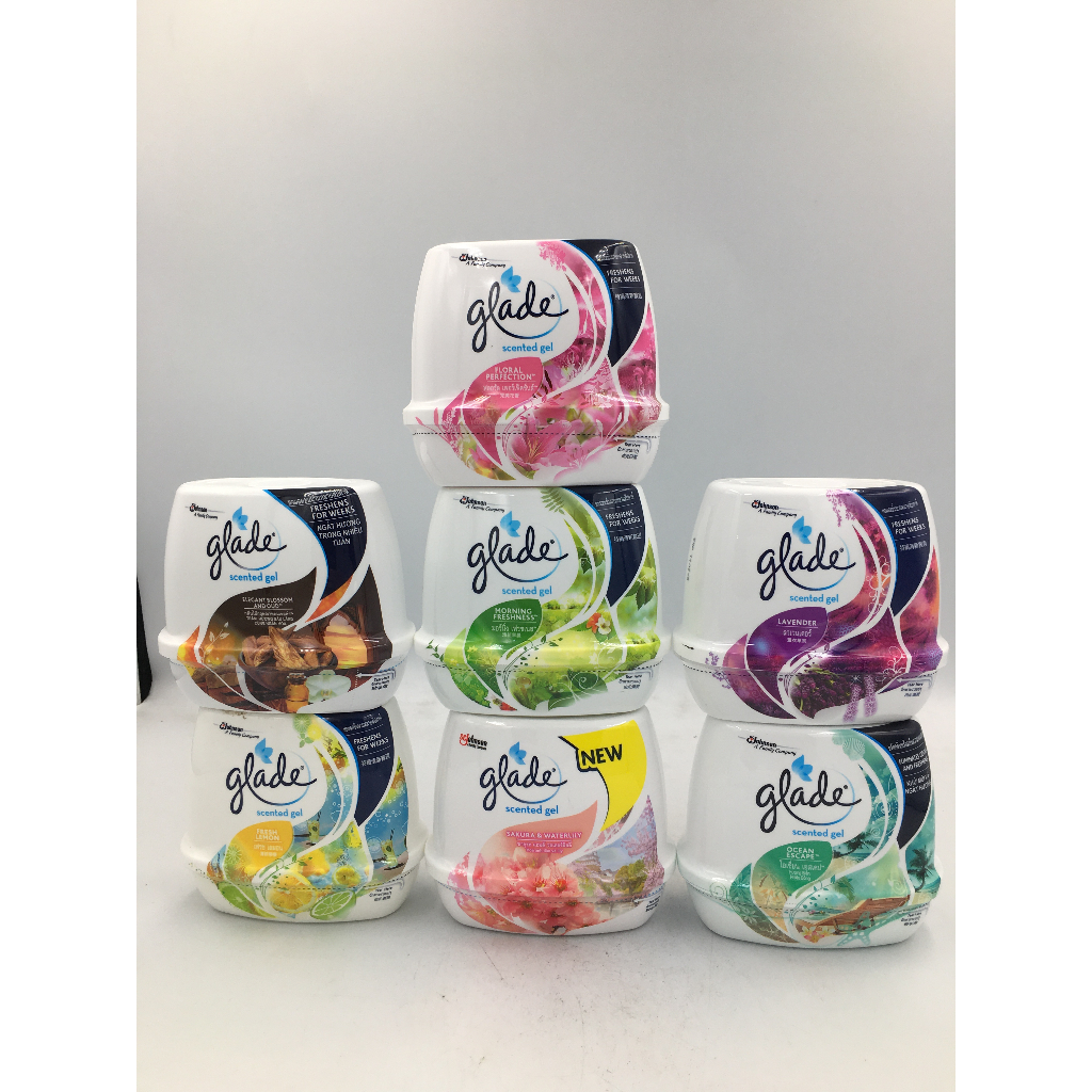 Glade Scented Gel 180g Lavender / Lemon / Sakura & Waterlily / Ocean ...