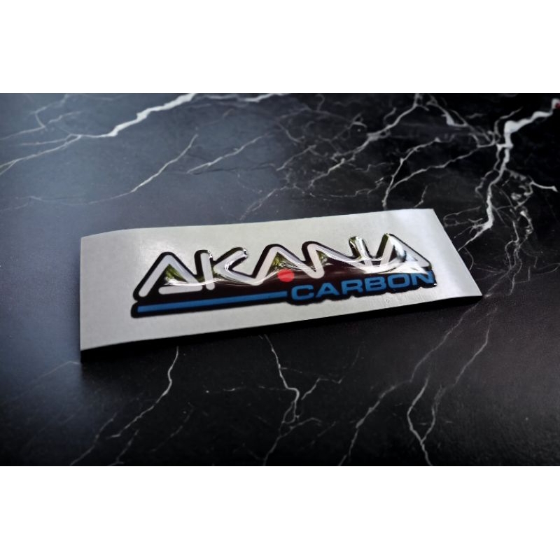 AKANA CARBON EMBLEMS "JELLY"| EMBOSSED VINYL STICKER | Shopee Philippines