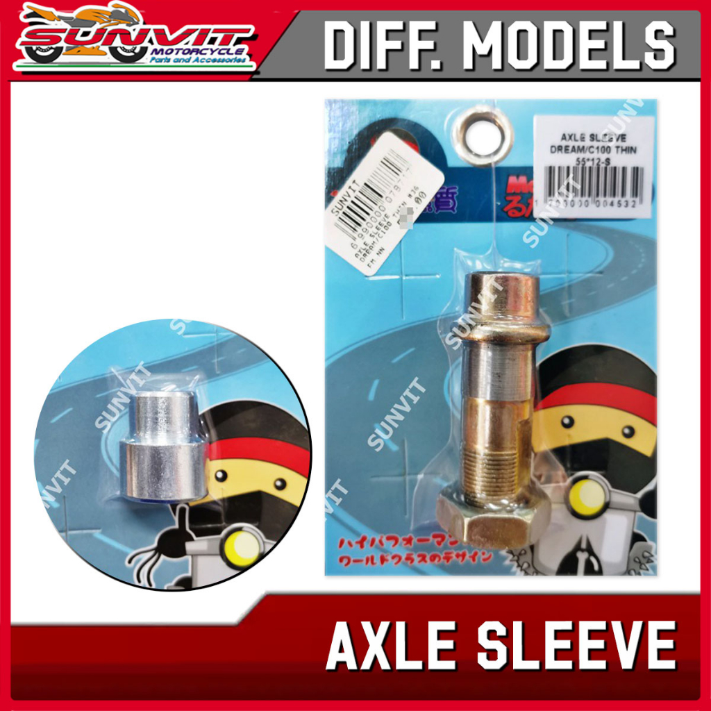 MOTORCYCLE YAKIMOTO AXLE SLEEVE BARAKO HD3 XRM110 CT100/BAJAJ C100 ...