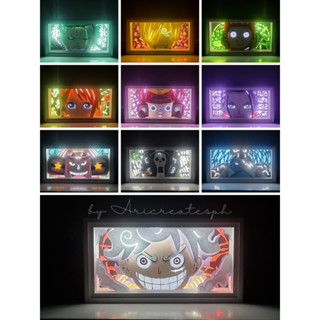 Anime Lightbox / One Piece Luffy Zoro Sanji Law Boa + Gojo Anya Nezuko ...