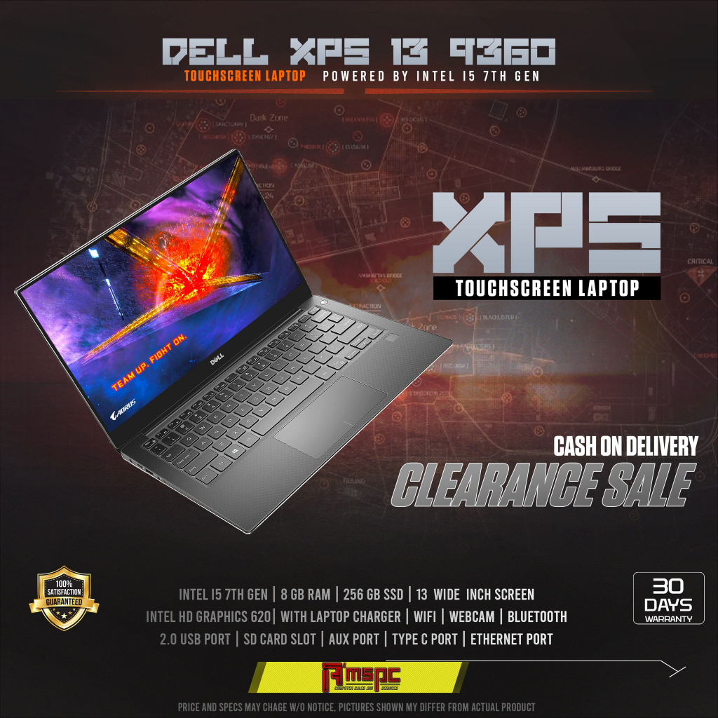 Laptop DELL XPS 13 9360 PROCESSOR: INTEL i5 7TH GEN | I7 7TH GEN ...