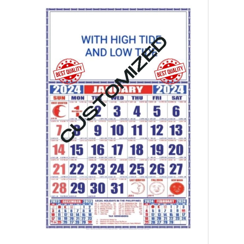 Customize Commercial Calendar | Shopee Philippines