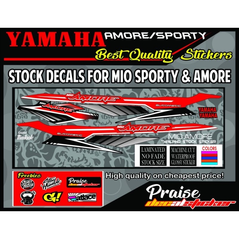 Mio Amore stock decals for mio sporty/Amore | Shopee Philippines