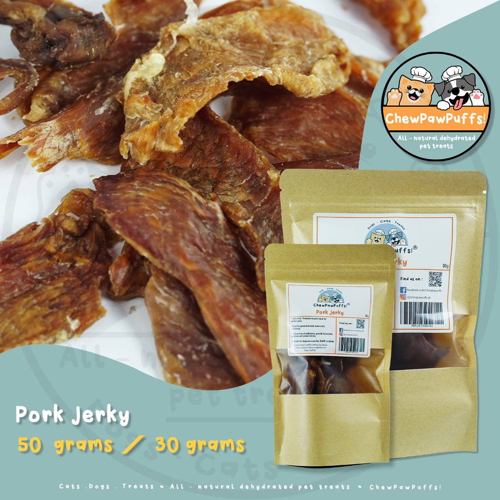 All Natural Premium Dehydrated Pork Jerky cat and dog treats | Shopee ...