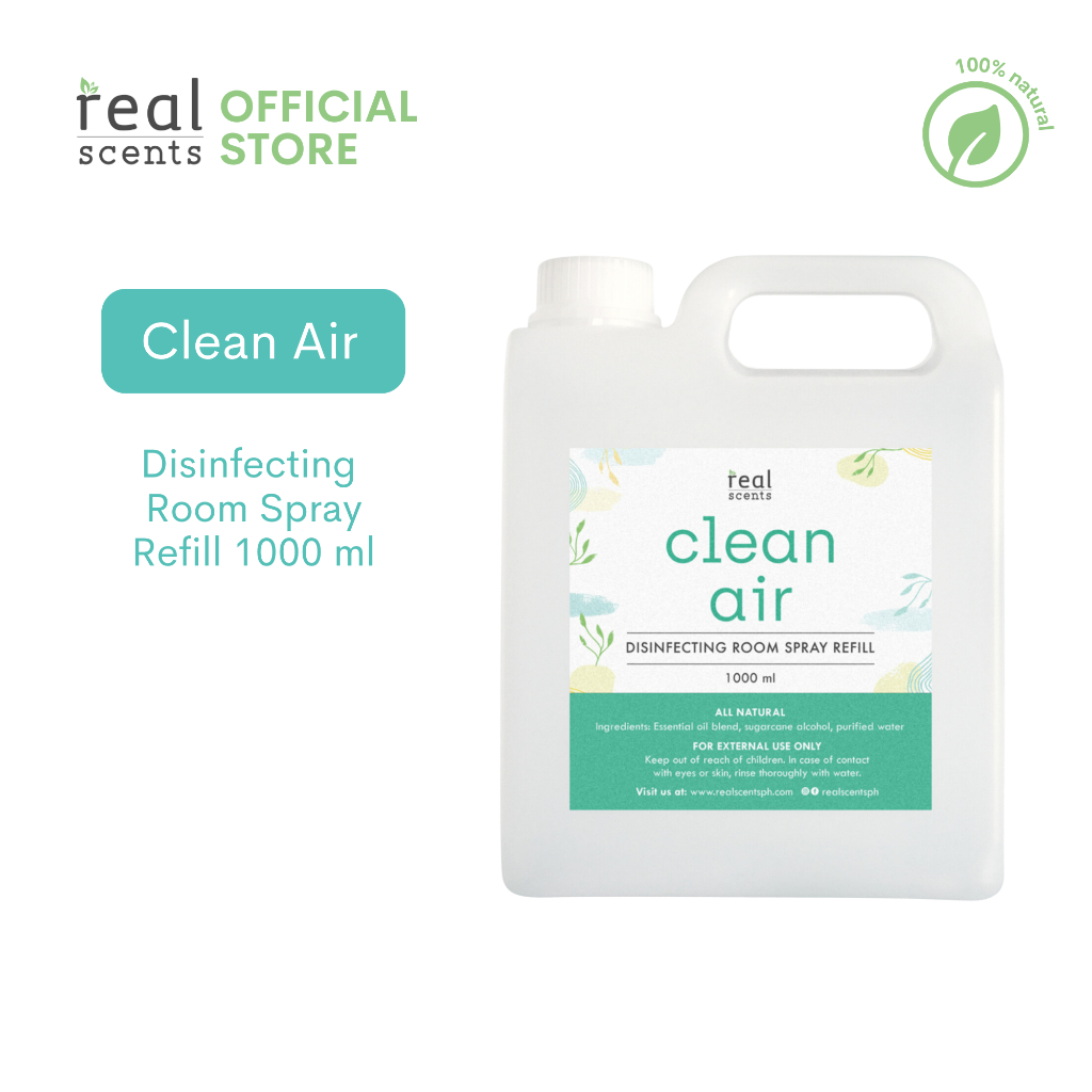 Real Scents Clean Air Disinfecting Room Spray Refill 1 Liter | Shopee ...