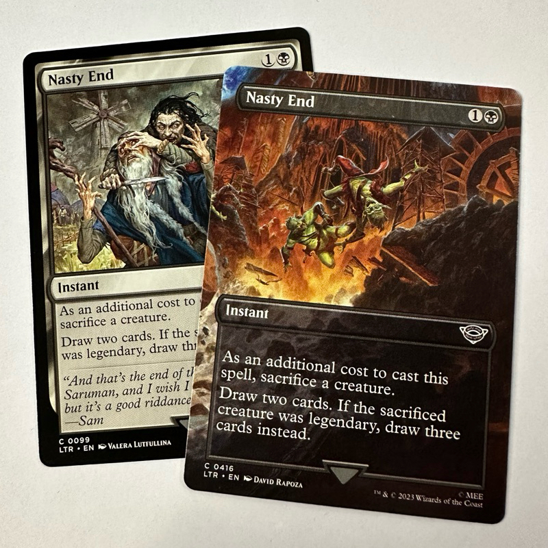 NASTY END | LTR THE LORD OF THE RINGS | INSTANT | BLACK | MTG MAGIC THE ...