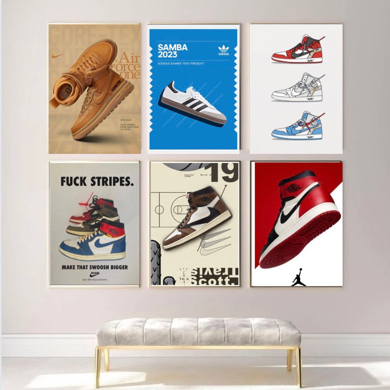 shoes photo print only room wall poster decoration | Shopee Philippines