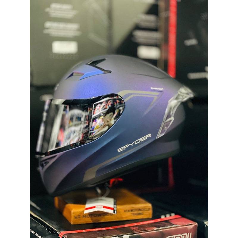 Spyder Phoenix+ V2 Full-face Single Visor Helmet w/ FREE CLEAR VISOR ...