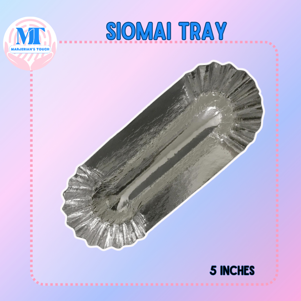 SILVER COATED SIOMAI TRAY KIKIAM TRAY FISHBALL TRAY 5 INCHES (40 PCS ...