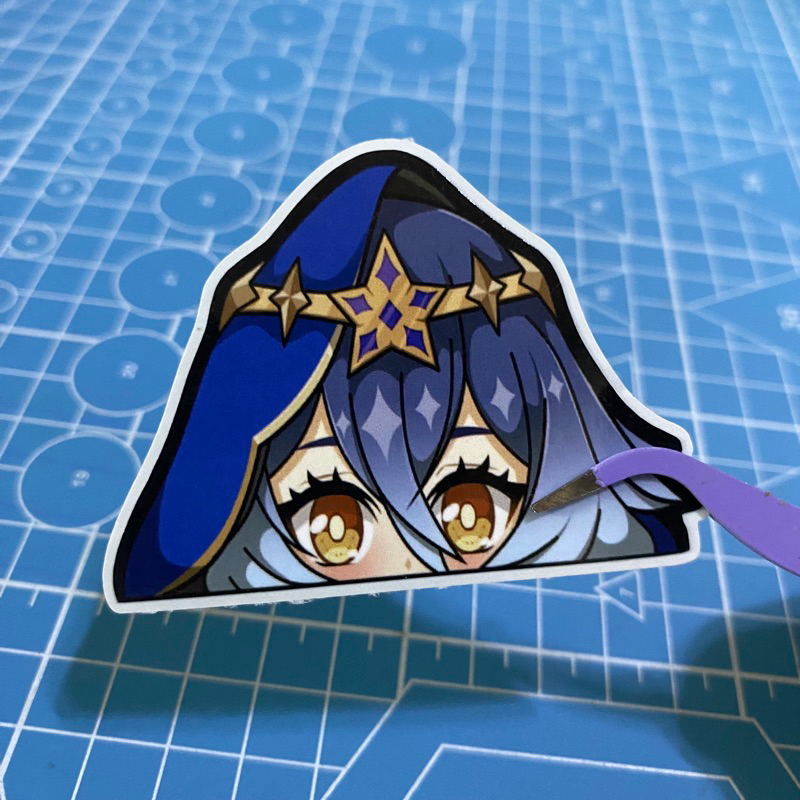 Genshin Impact | Raiden Shogun | Vinyl Peeker Sticker | Waterproof ...