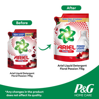 Ariel Liquid Detergent Sunrise Fresh Floral Passion Lavender Bundle 715 - 730g Refill x 2 packs ...