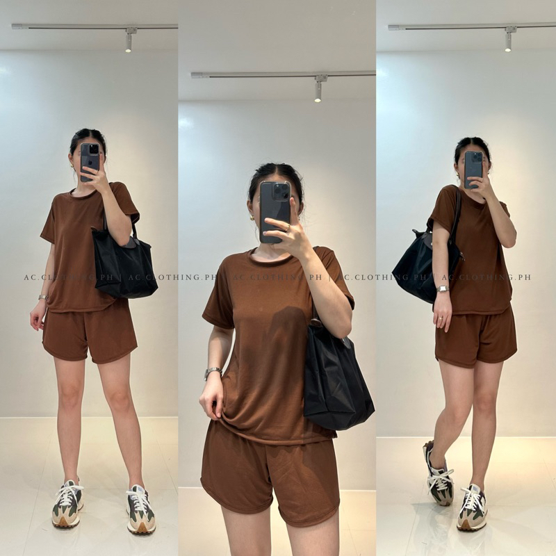 Plain T Shirt Short Terno Shopee Philippines