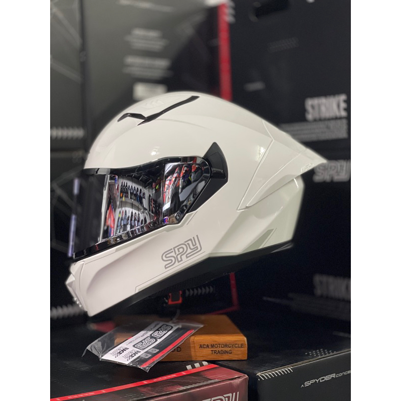 SPYDER STRIKE V2 Full-Face Dual Visor Helmet with (FREE CLEAR VISOR ...
