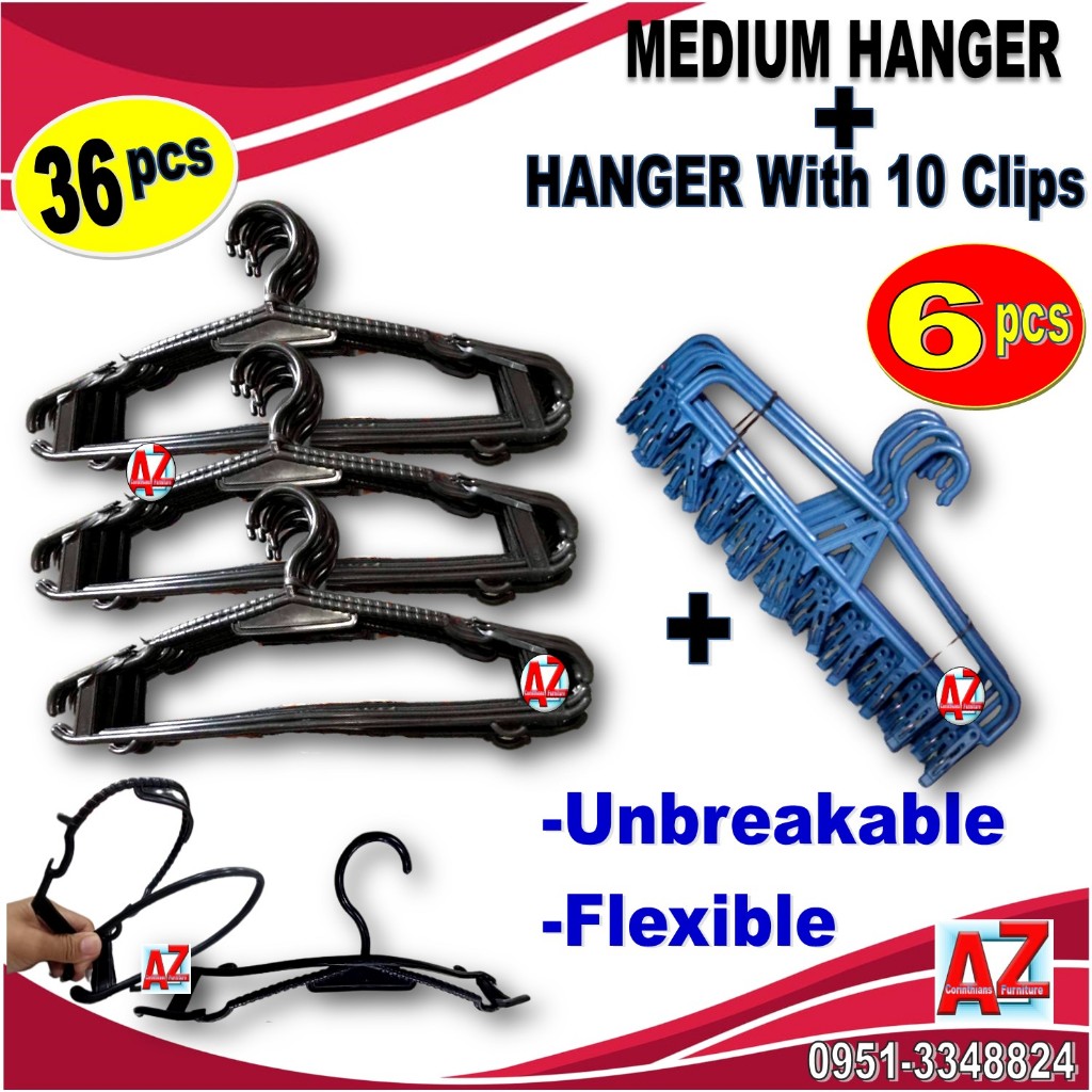 UNBREAKABLE Hanger 36 PCS/ 3 Dozen- For Adults -UNBREKABLE | Shopee ...