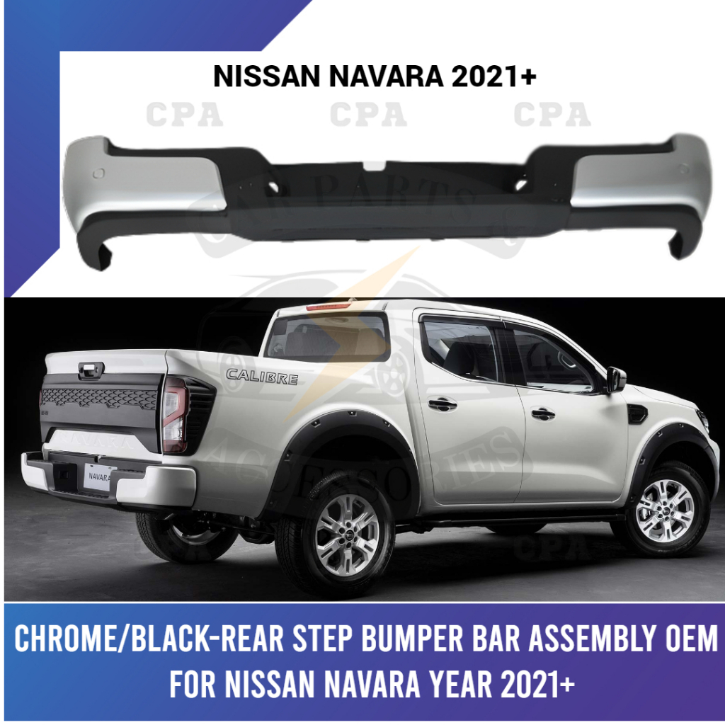 CPA NISSAN NAVARA NP300 2021+ OEM Steel Rear Bumper Guard (10164 ...