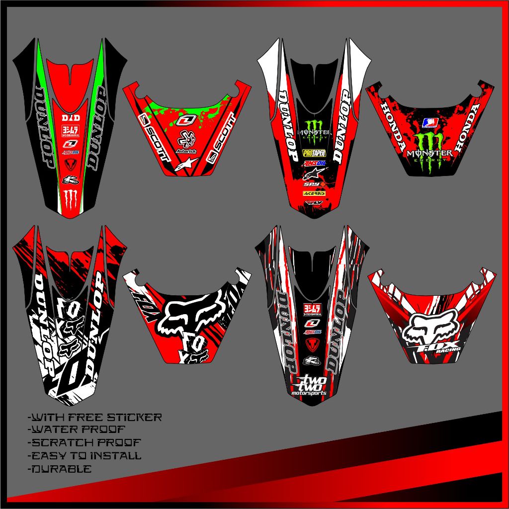 XR 150 Front Fender and Back Fender Sticker Decals Duarble &Hign ...