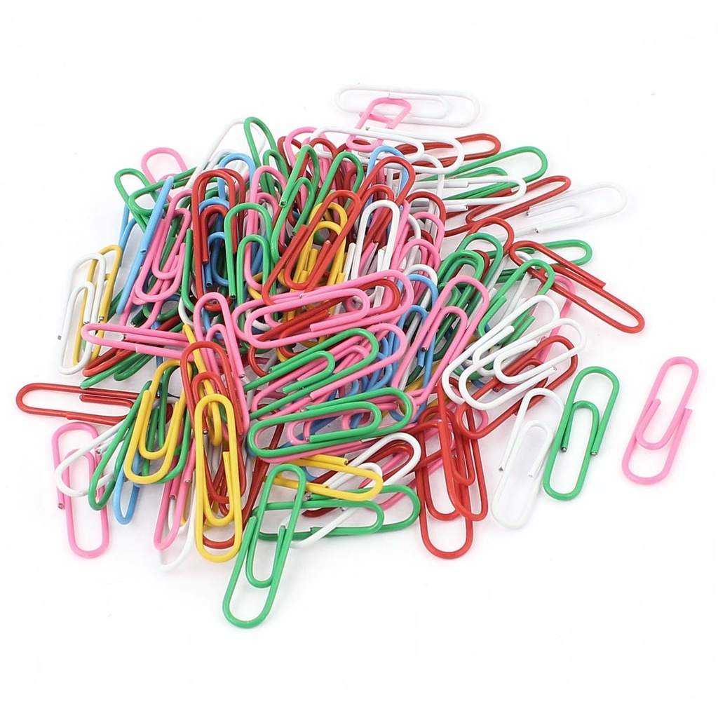 Crown Vinyl Assorted Color Paper Clips No.50 | Shopee Philippines