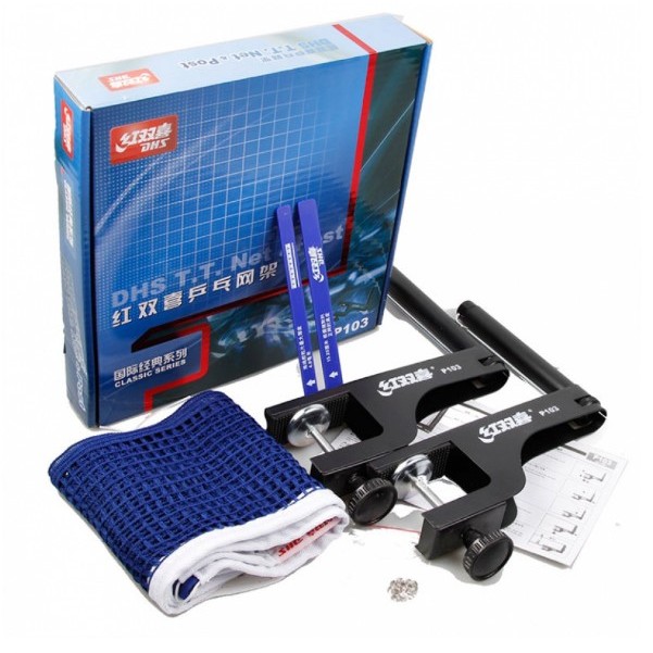 DHS P-103 Heavyduty Table Tennis Post & Net original P103 dhs table ...