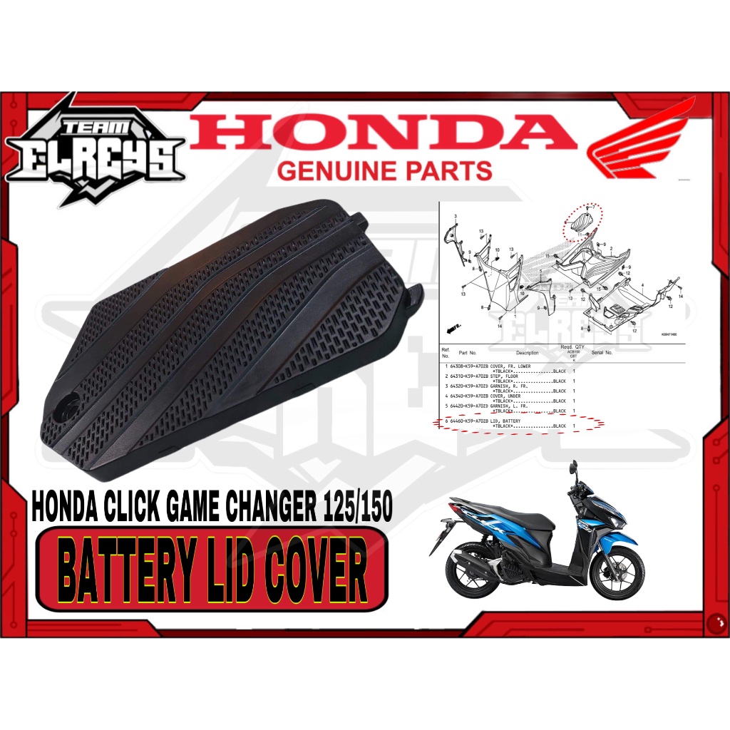 BATTERY LID COVER FOR CLICK V1 AND V2 | Shopee Philippines