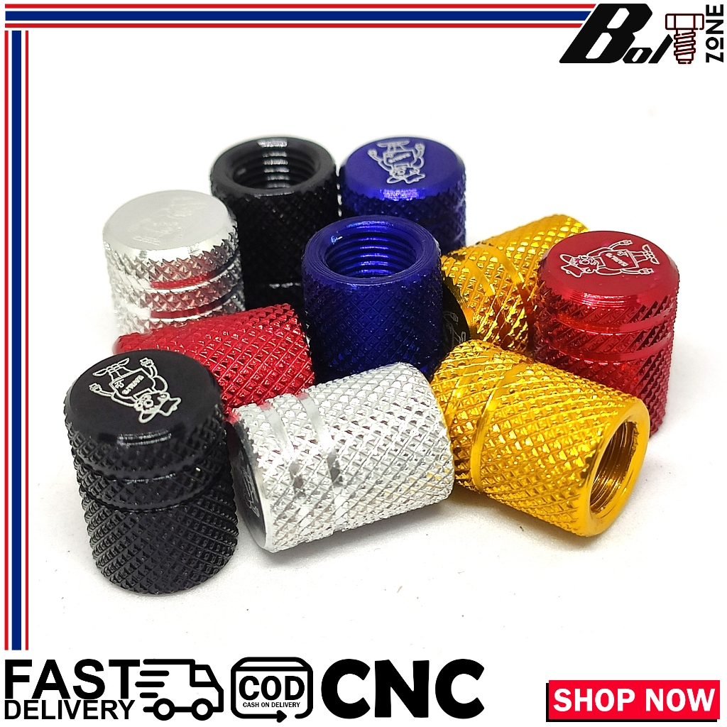 RAJEK EARLS ALUMINUM TIRE CAP / ALLOY PITO COVER UNIVERSAL / ANY MOTOR ...