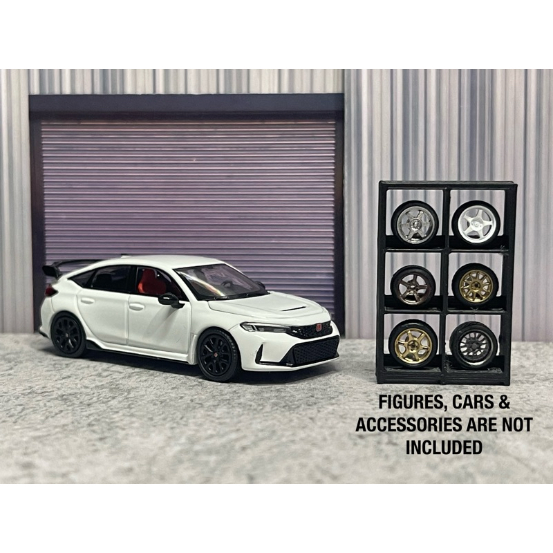 1:64 Scale Wheel Storage Rack 6 Slots for Miniature Diorama Display ...