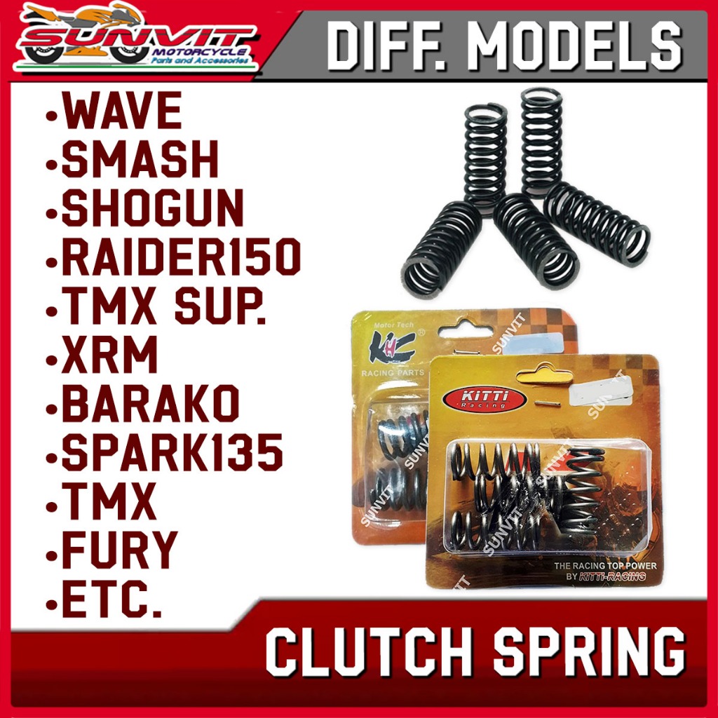 MOTORCYCLE CLUTCH SPRING KHC/KITTI RAIDER XRM WAVE SMASH FURY BARAKO ...
