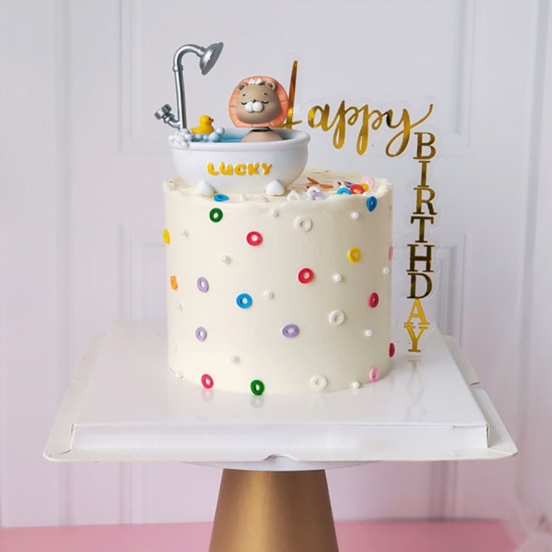 Acrylic Right Angle Cake Topper Birthday Decoration #ZY074 | Shopee ...