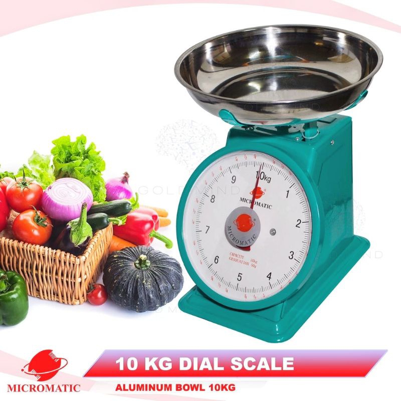 Timbangan Micromatic Weighing Scale 10kg Dial Spring Scale w/ Aluminum ...