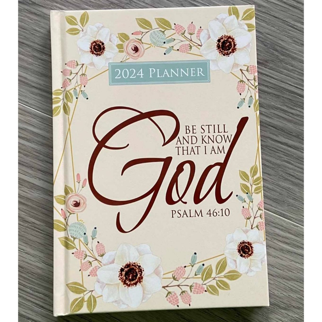2024 Planner Hardbound - Be Still and Know that I Am God | Shopee ...