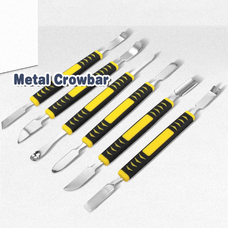 6 Pcs Metal Crowbar Metal Disassembly Stick Set Universal Disassemble ...