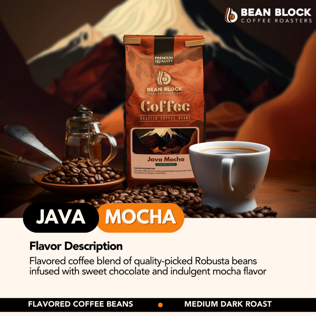 Java Mocha Premium Flavored Coffee Beans - Bean Block- | Shopee Philippines