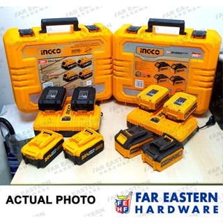 INGCO Battery & Charger Kit 20V for Cordless Power Tools 2.0Ah | 4.0Ah ...