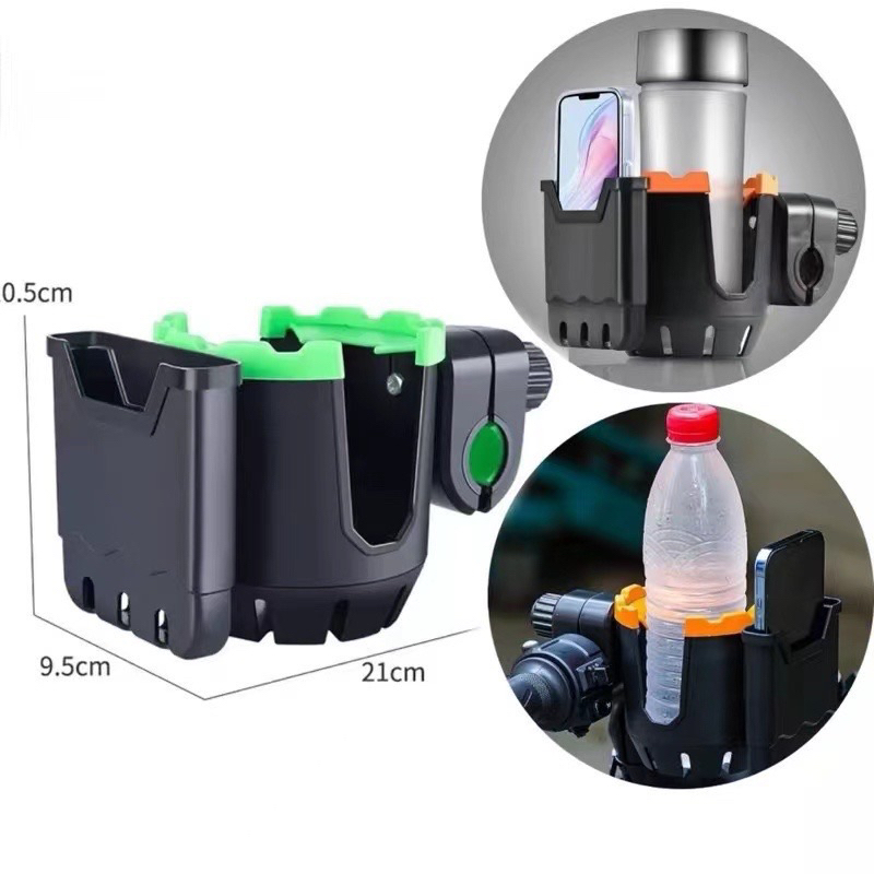 2in1 Motorcycle / Bike Water Cup Holder with Phone Holder (Motor Cup ...