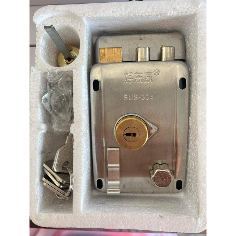 Double leaf rim door lock stainless andel lock 304 | Shopee Philippines