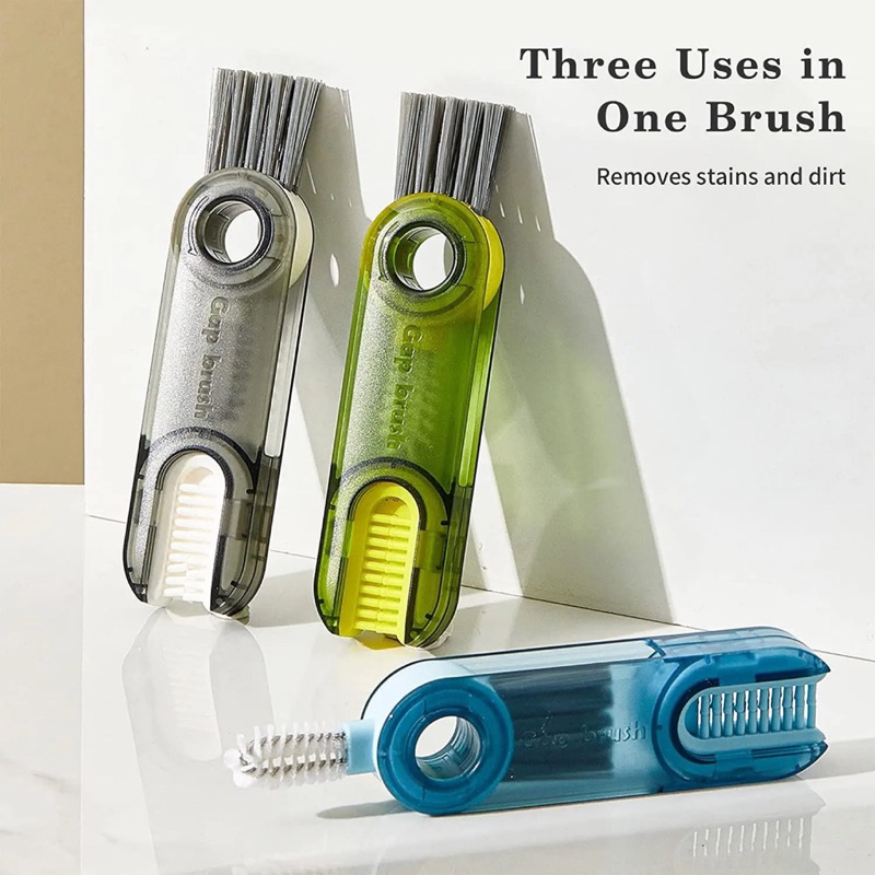 3-in-1 U-shaped Cup Rim Cleaning Brush Multifunctional Mini Groove Gap ...