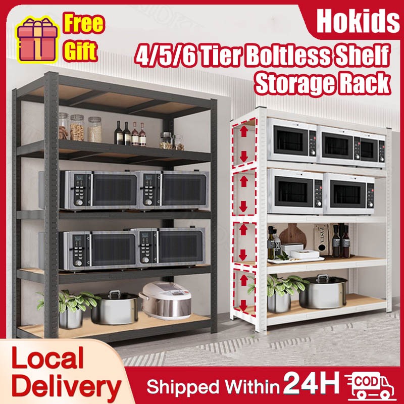 6Tiers Boltless Rack Metal Steel Rack Adjustable Height Heavy Duty ...